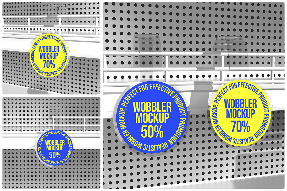 Wobbler Mockup, an Advertising Mockup by Unerispace