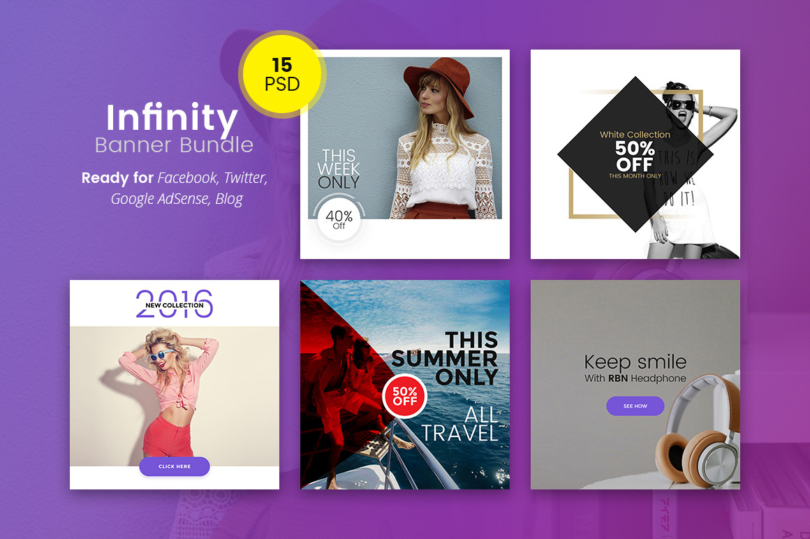 Infinity Banner Bundle, a Templates & Theme by Smashing_Studio ...
