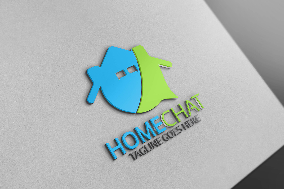 Home Chat Logo, a Branding & Logo Template by Josuf Media | Creative Market