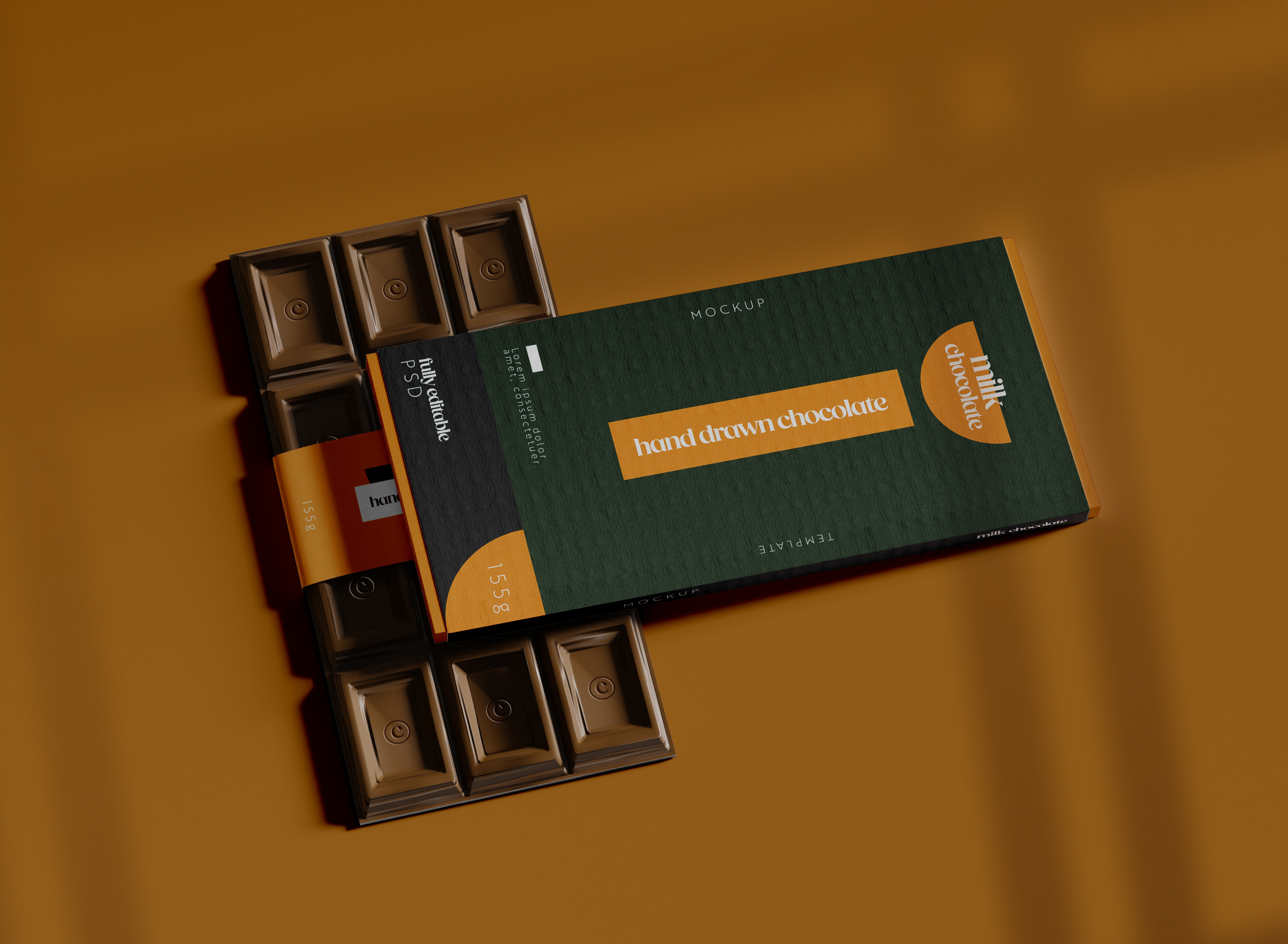 Chocolate Bar Wrapper Mockup, a Packaging Mockup by Mego-studio ...