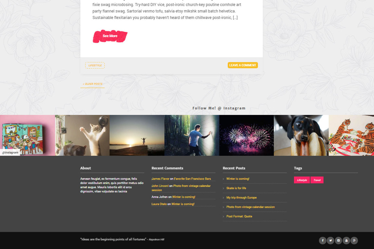 Aquarella - Elegant Wordpress Theme, a WordPress Template by ThemeBear