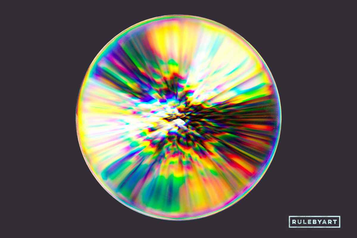 ORBS + Poster Template, a Texture Graphic by RuleByArt