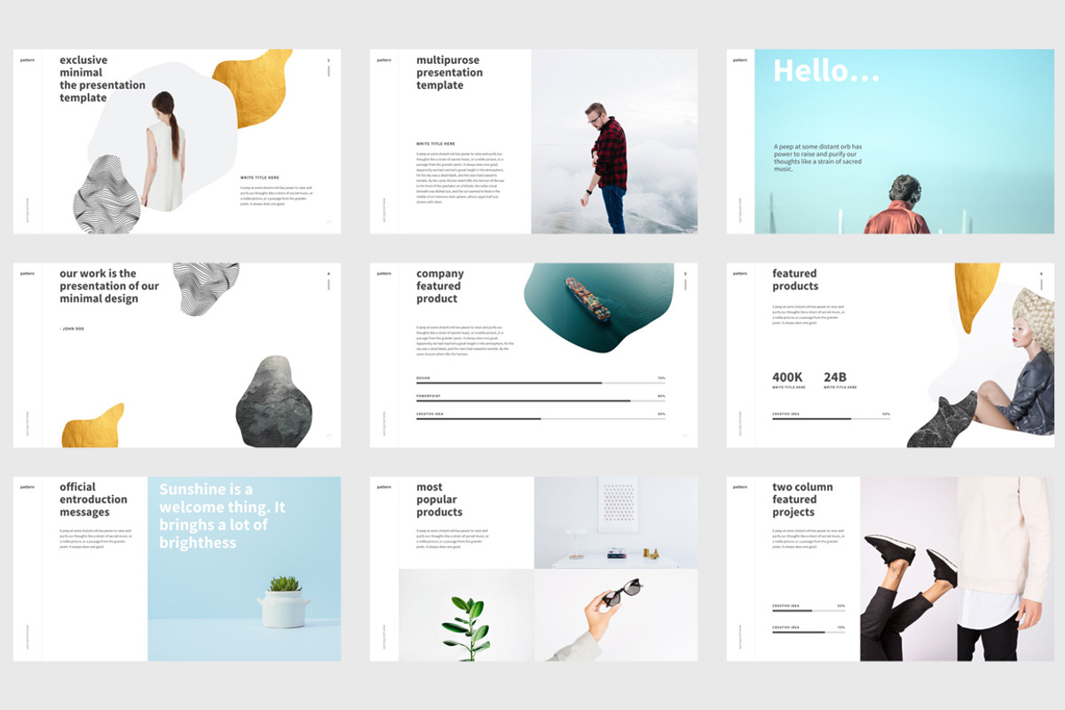PATTERN Powerpoint Template, a Presentation Template by ShapeSlide