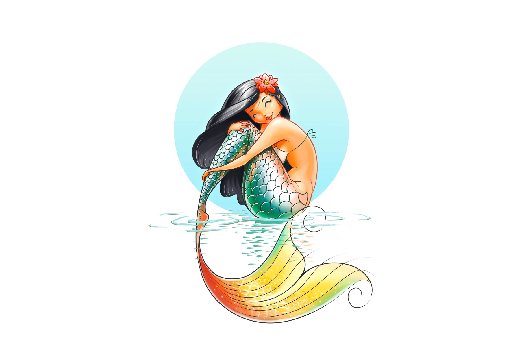 Mermaid fairy-tale character, a Person Illustration by Aleksangel