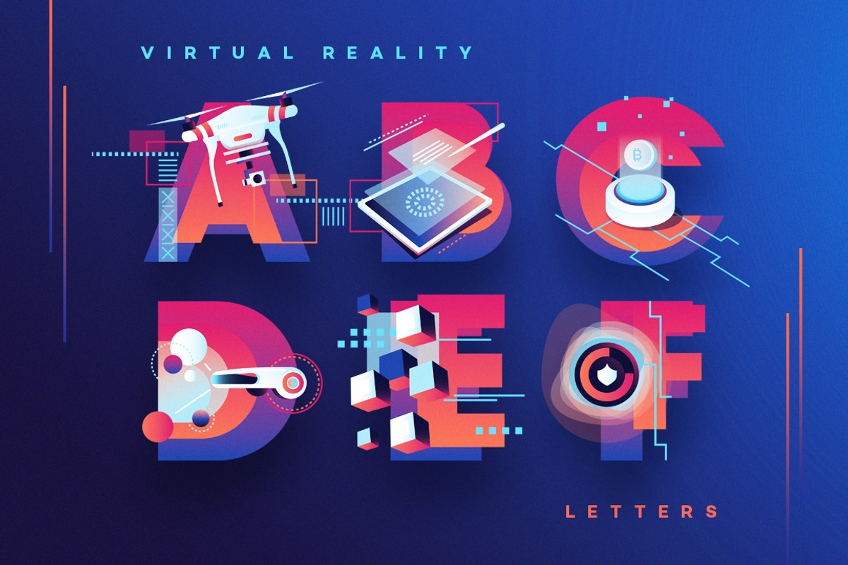 VR Icons and Typography