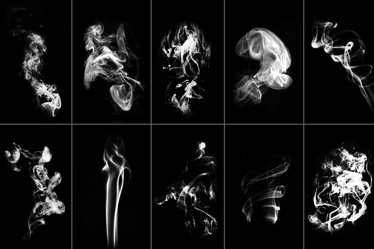 26 Smoke Brushes for Photoshop, a Brush Add-On by Dene Studios