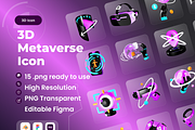 Metaverse 3D Illustration, an Object 3D Model by Vektora Studio