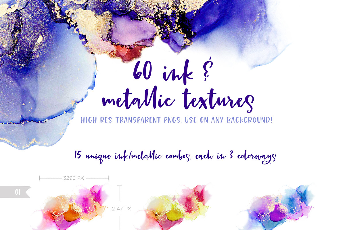 Dreamy Ink Textures, a Texture Graphic by Every Tuesday
