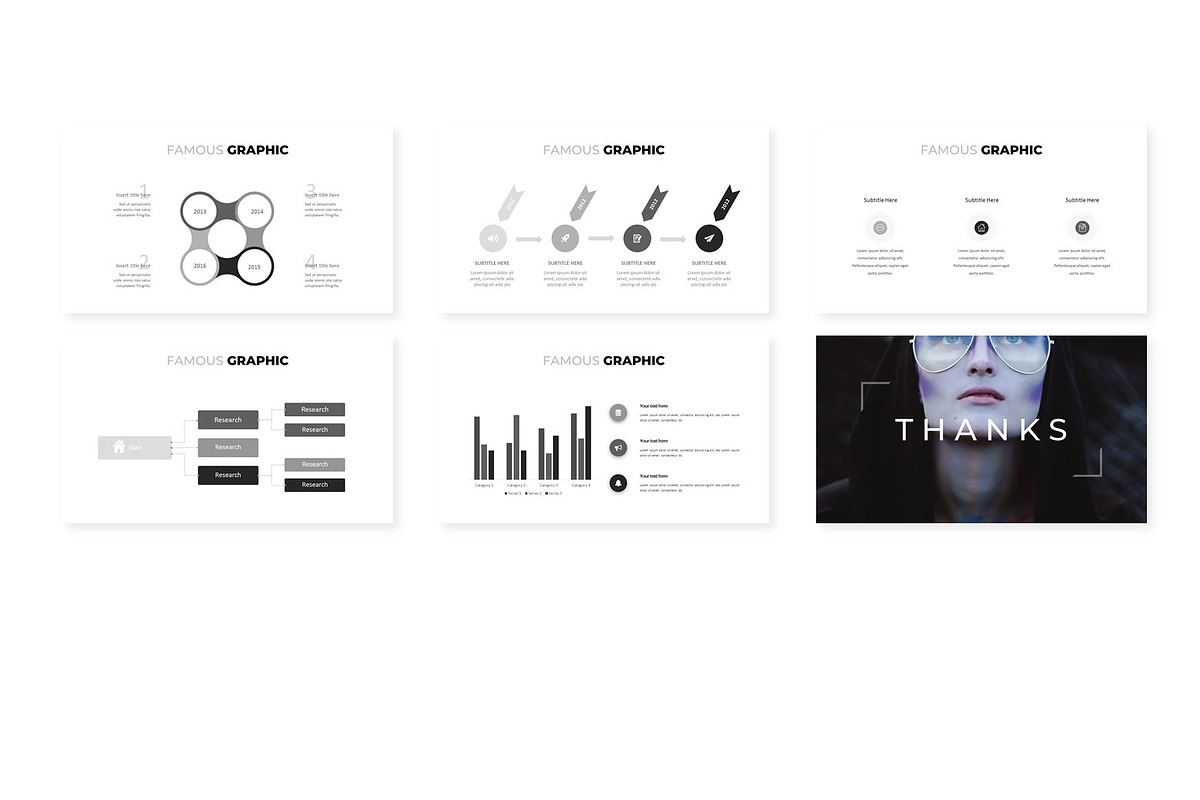 Famous - Powerpoint Template, a Presentation Template by AQR Studio