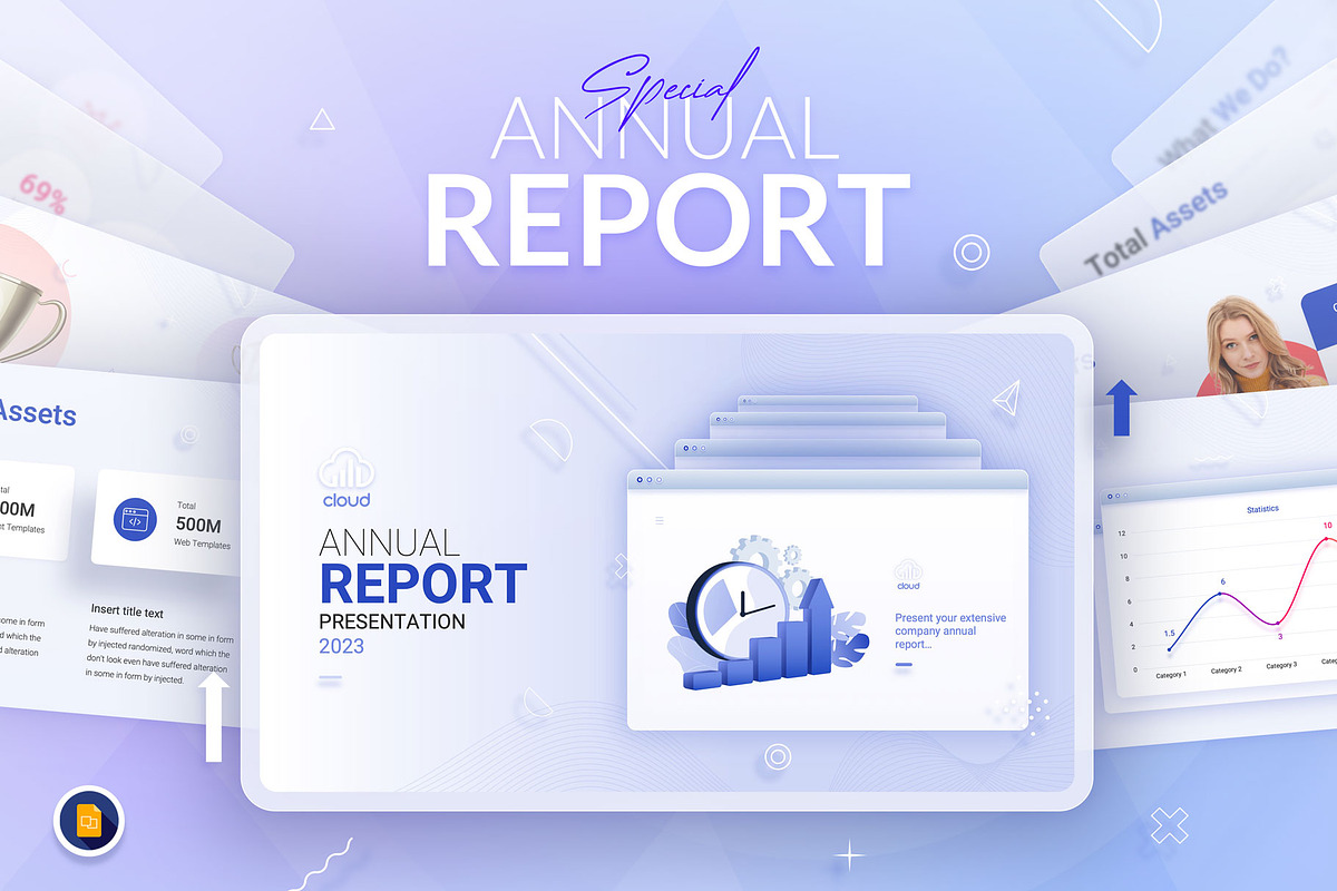 Annual Report Google Slides Template, a Presentation Template by ...