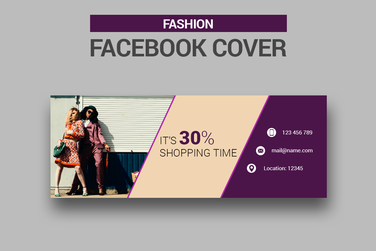 Fashion Facebook Cover, a Social Media Template by Creatricks