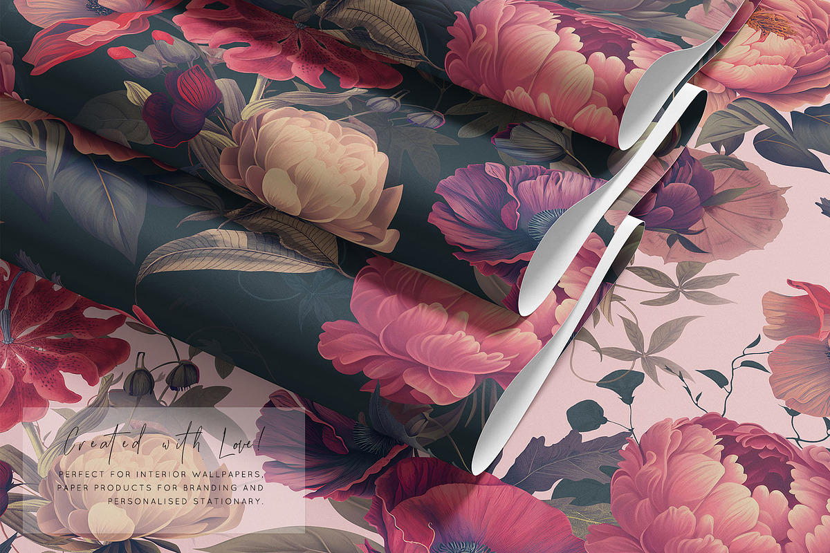 Luscious Florals luxury Bold Prints!, a Pattern Graphic by Pink Linen