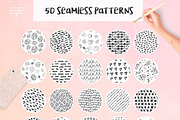 50 Trendy Seamless Patterns, a Pattern Graphic by Ayya Studio ...