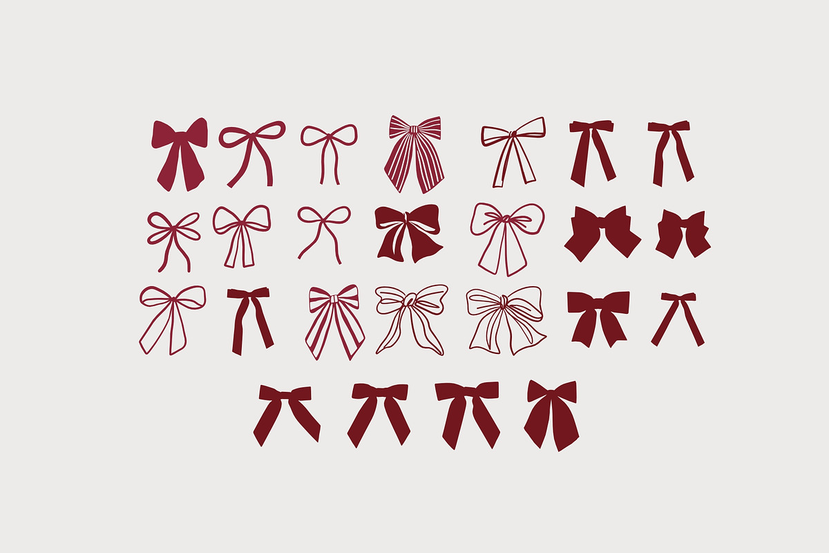 Cute Bows Clipart