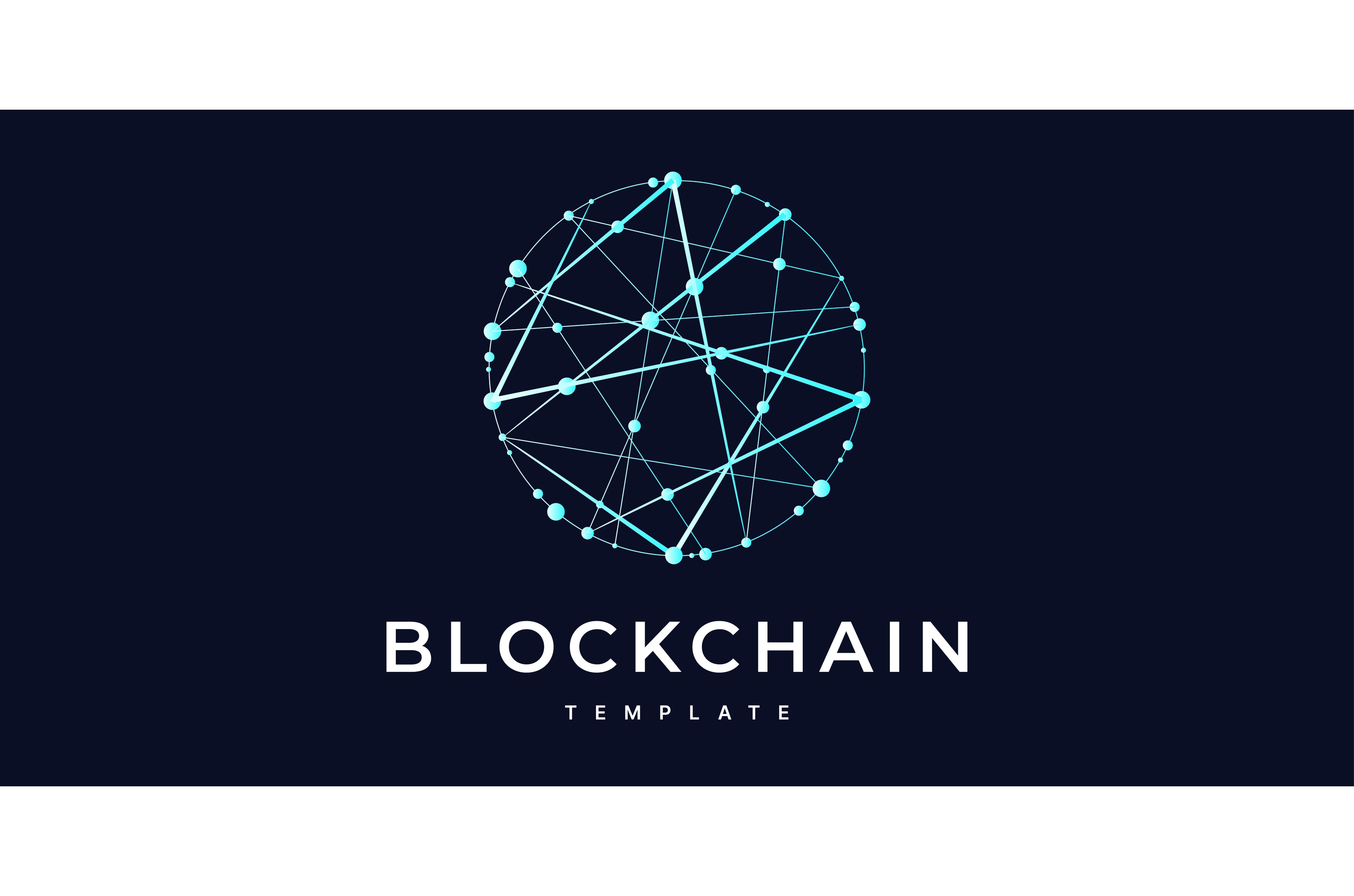 Sign, logo Blockchain transaction, a Branding & Logo Template by Foxys ...