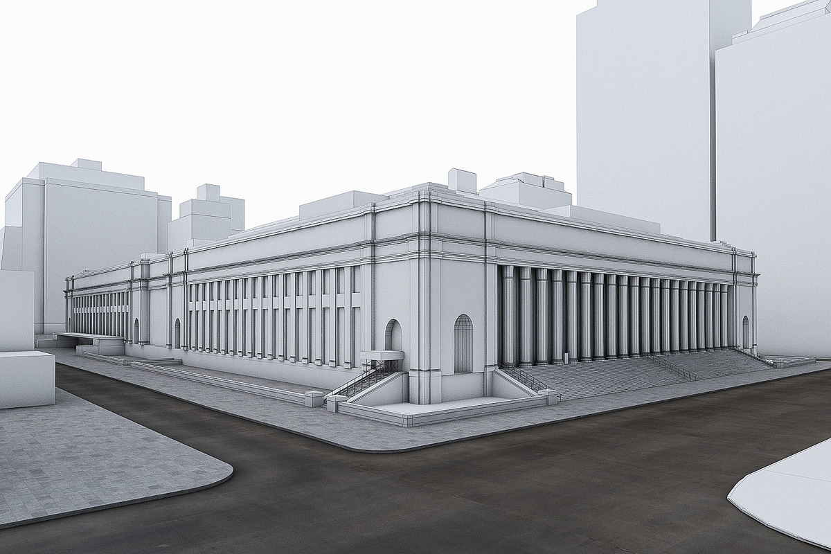 Madison Square Garden, an Architecture 3D Model by 3DNUTS