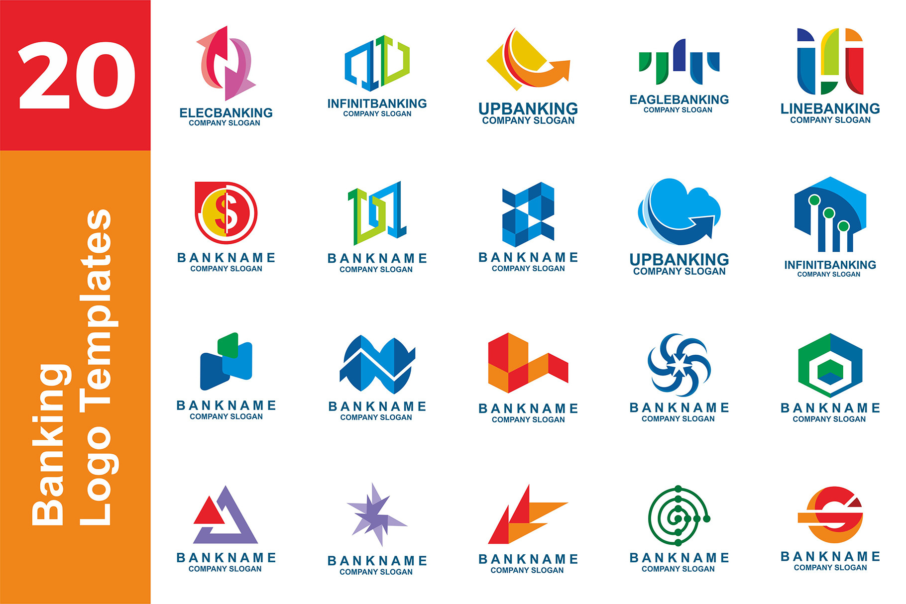 20 Logo Banking Templates Bundle, a Branding & Logo Template by ...