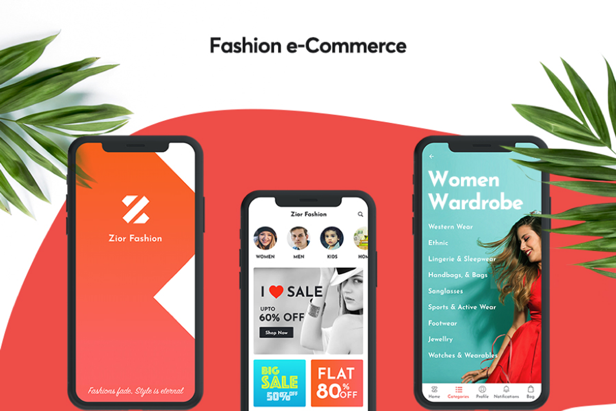 5 Multi Categories Mobile App UI KIT, an UI Kit Template by imvj
