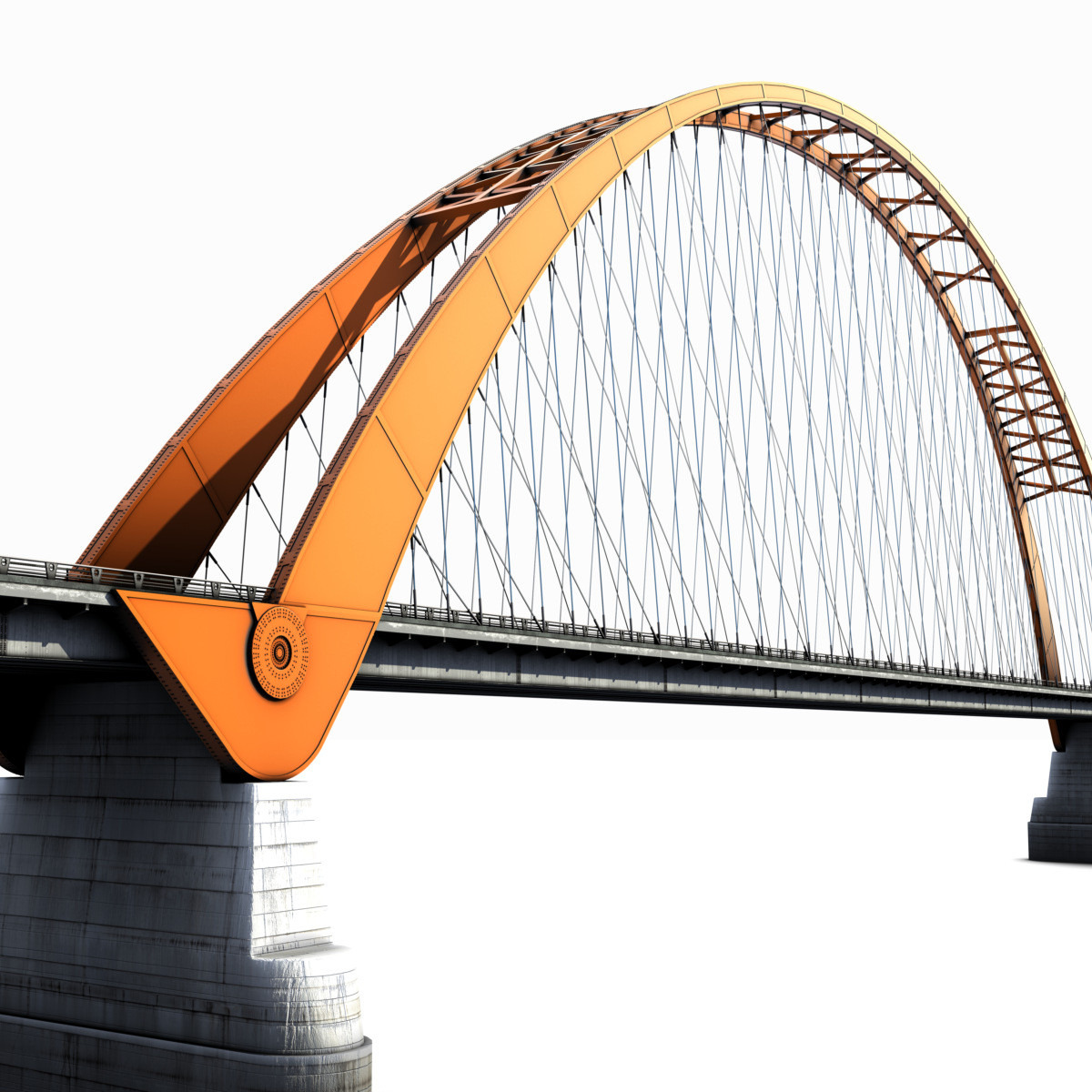 Realistic Bridge, an Architecture 3D Model by konstantin.ermolaev