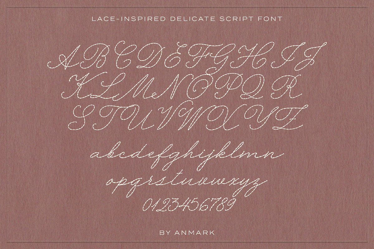 Echo Lace Delicate Script Font