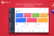 Guru Able BS 4 & Angular 4 Dashboard, a HTML Template by codedthemes