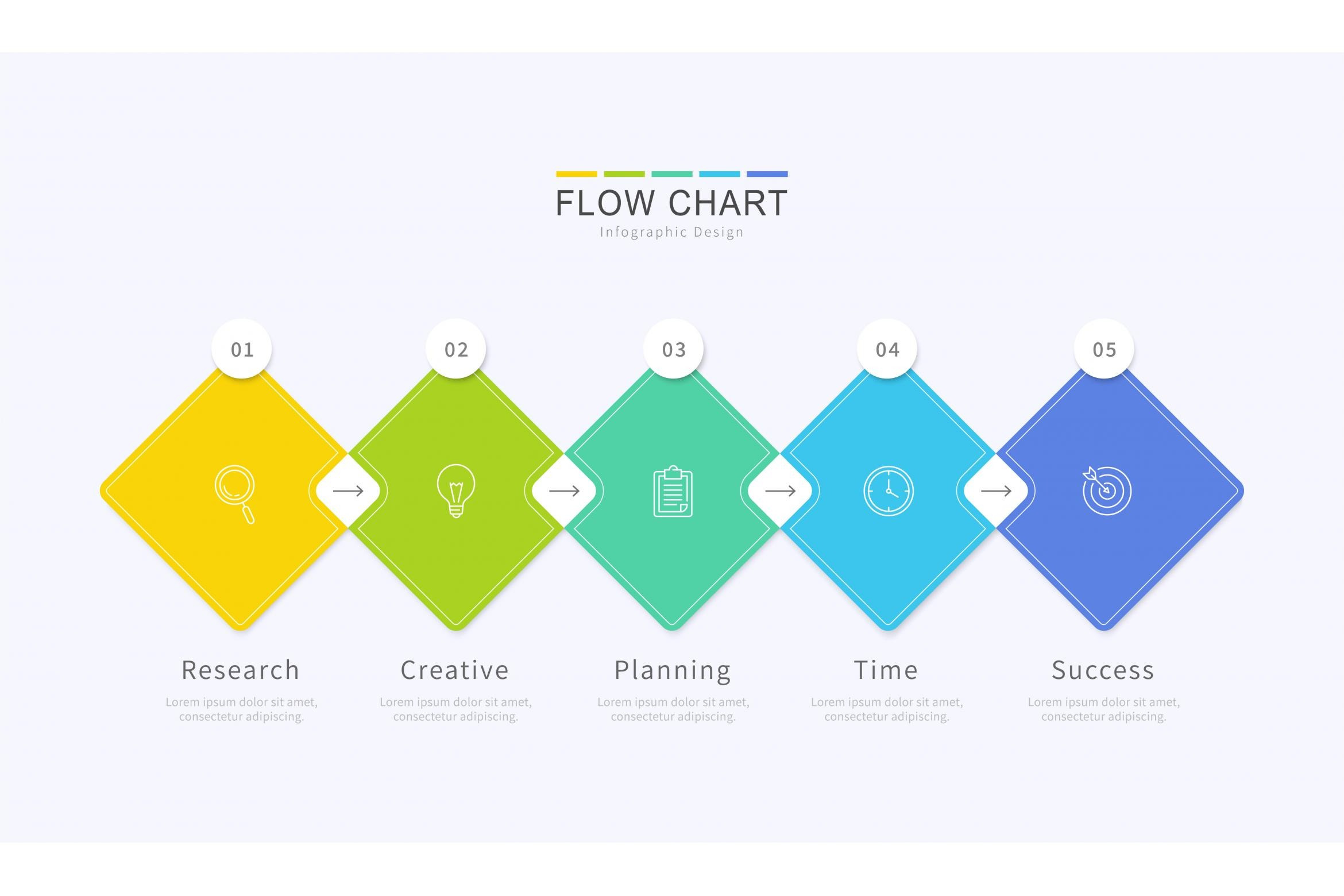 Process flow chart infographic, a Presentation Template by TotallypicRF