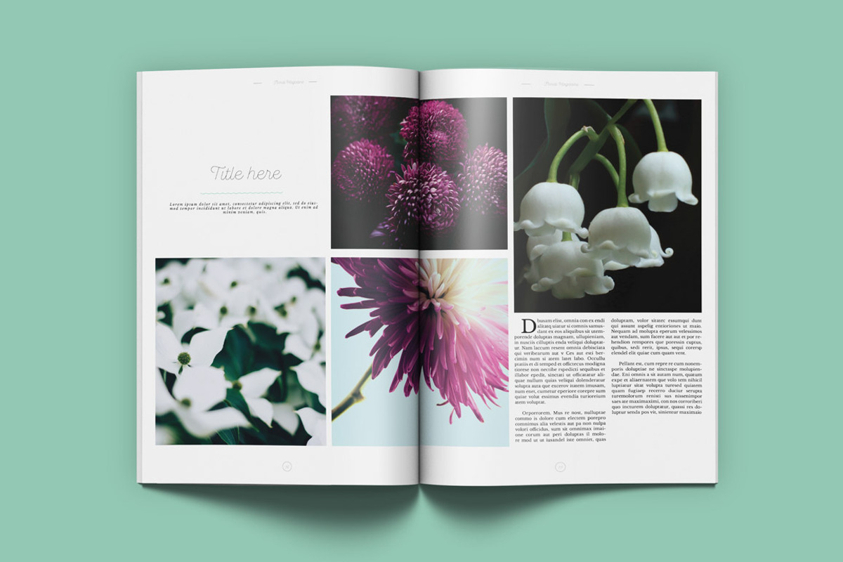 Floral Magazine, a Magazine Template by Kahuna Design