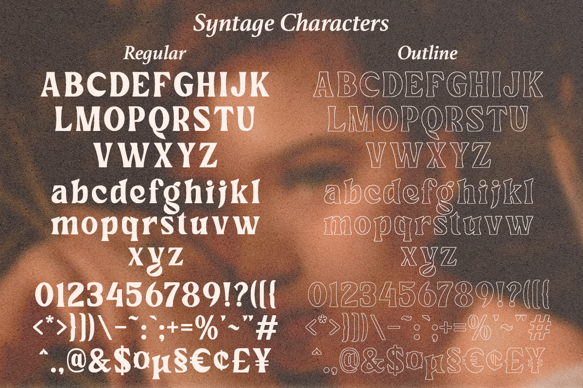 Syntage - Modern Retro Serif, a Serif Font by Dharmas Foundry