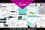 Canva Pinterest Templates, a Social Media Template by Gorgeous Graphics