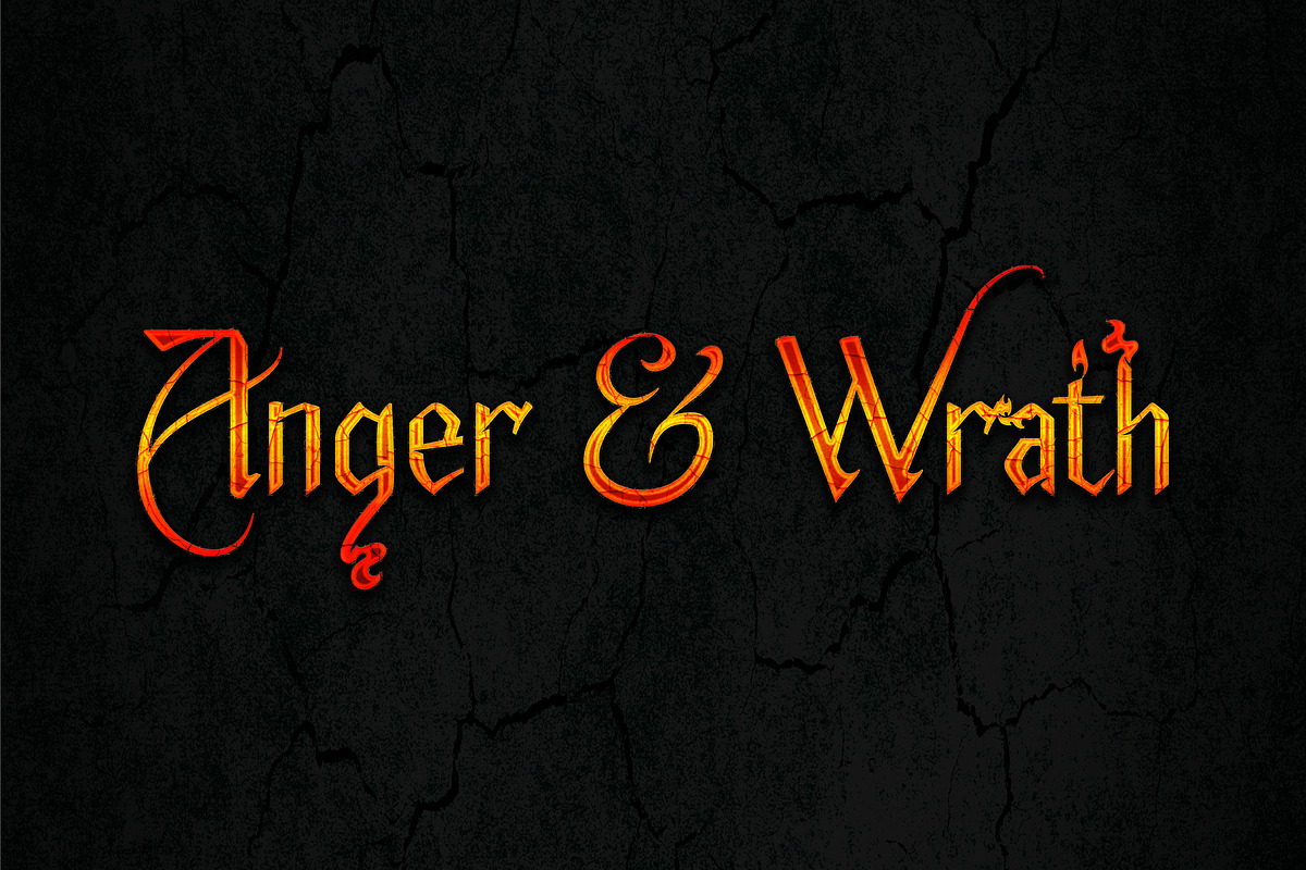 Anger & Wrath | Duo Emotion Fonts, a Font by Omaikraf Studio