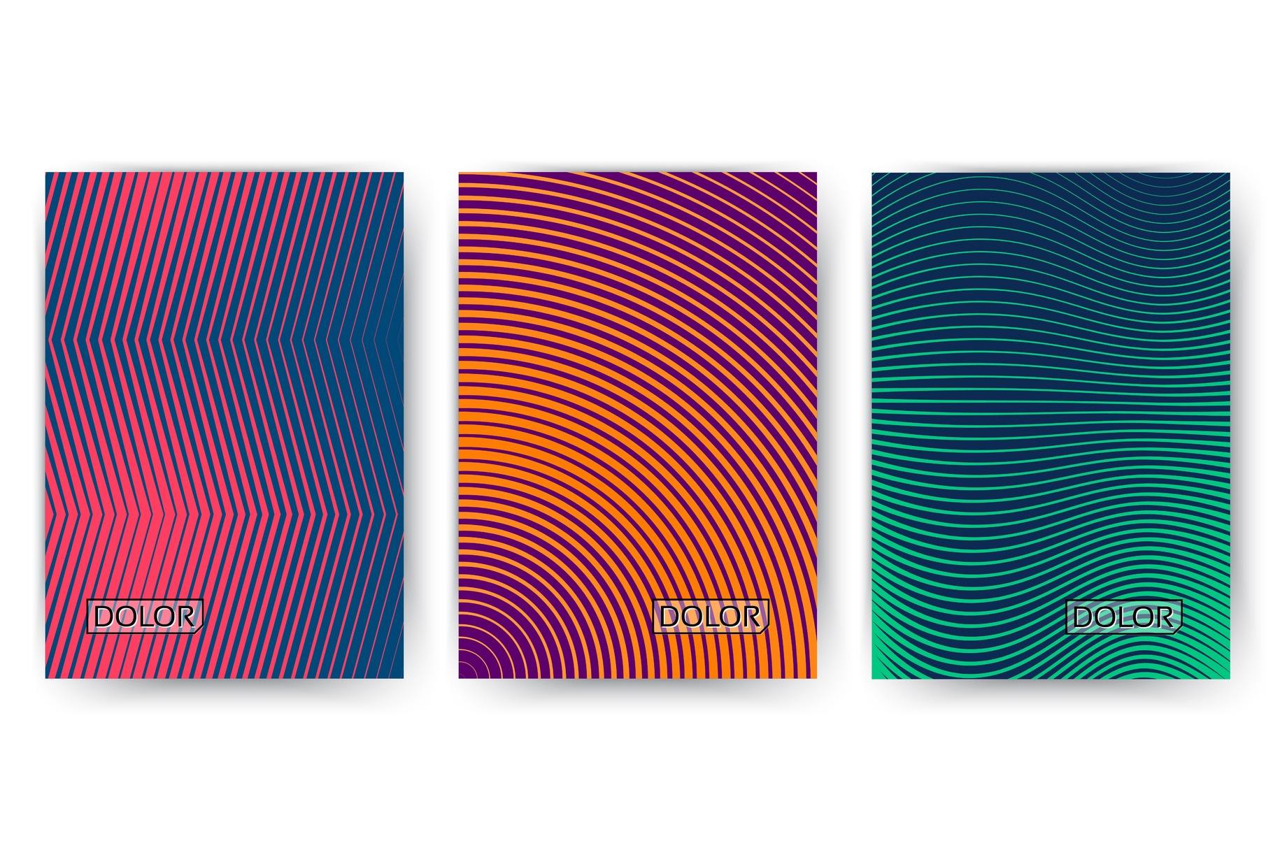 Simple trendy covers template. Set, a Work Illustration by Revelstockart