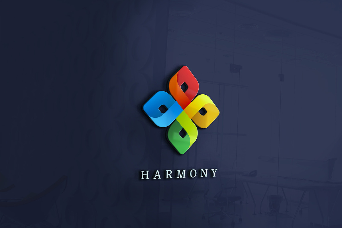 Harmony logo, a Branding & Logo Template by TintArt