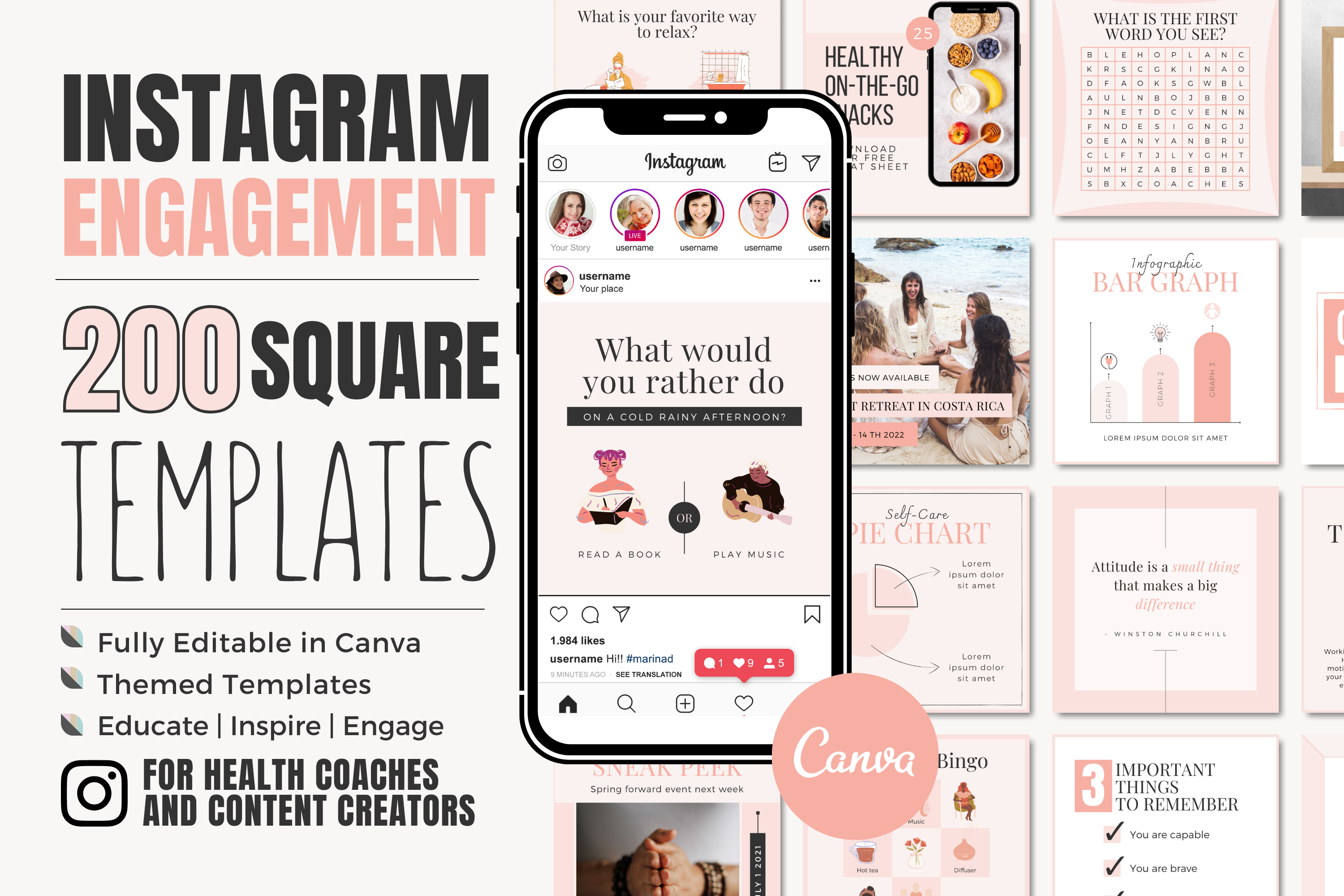 Canva Instagram Template - Coaches, a Social Media Template by Designs ...