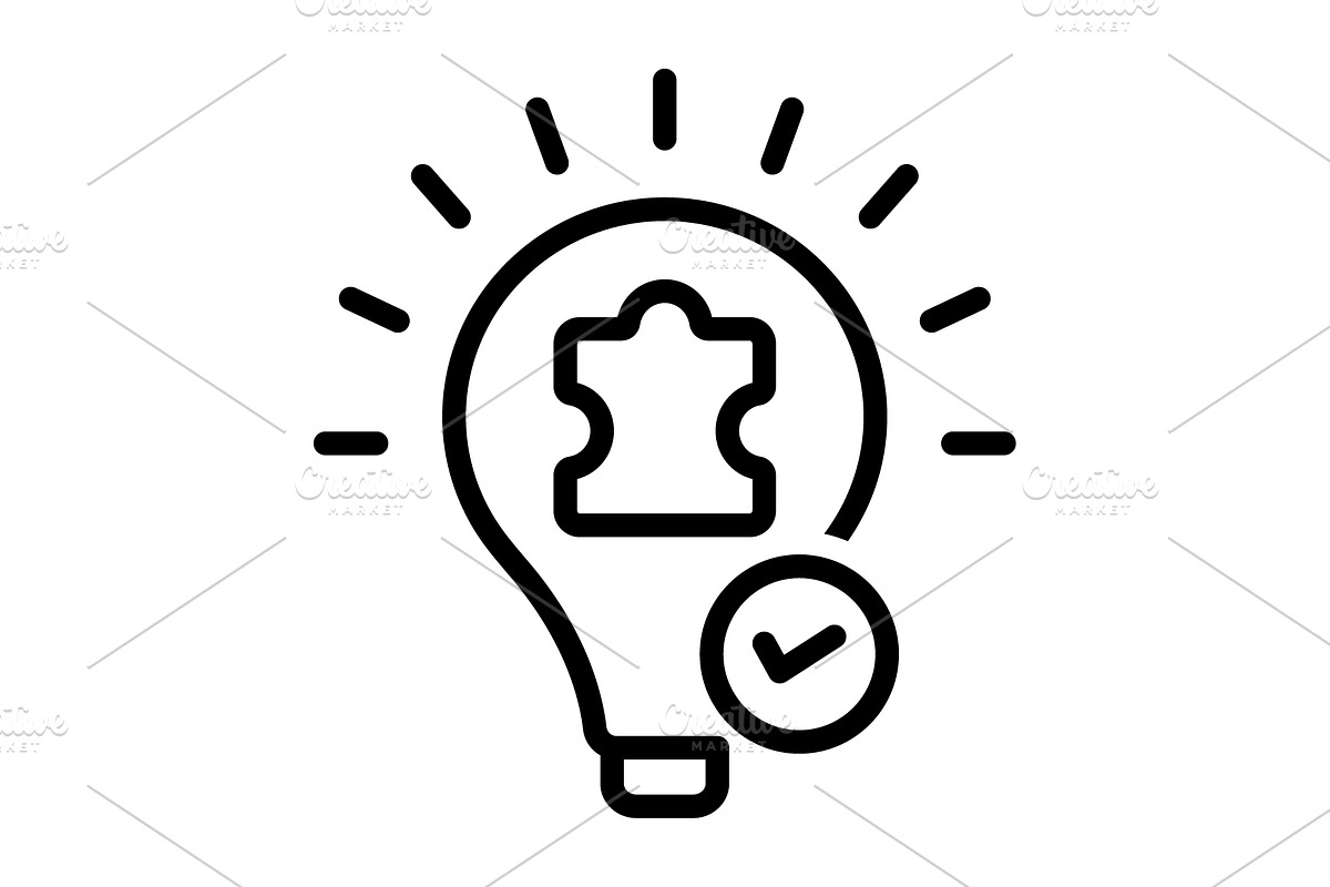 Solution resolution black icon, an Icon by Creative priyanka | Creative ...