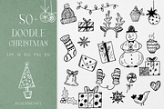 Doodle Christmas Illustrations, an Object Graphic by Graphic Soul