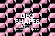 Geo Shapes Patterns, a Pattern Graphic by Hello Mart