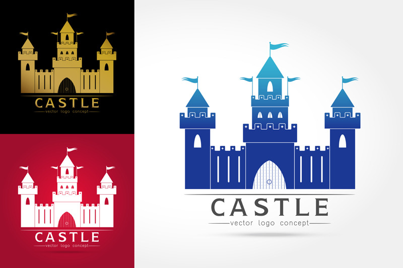 Castle logo, a Branding & Logo Template by essense | Creative Market