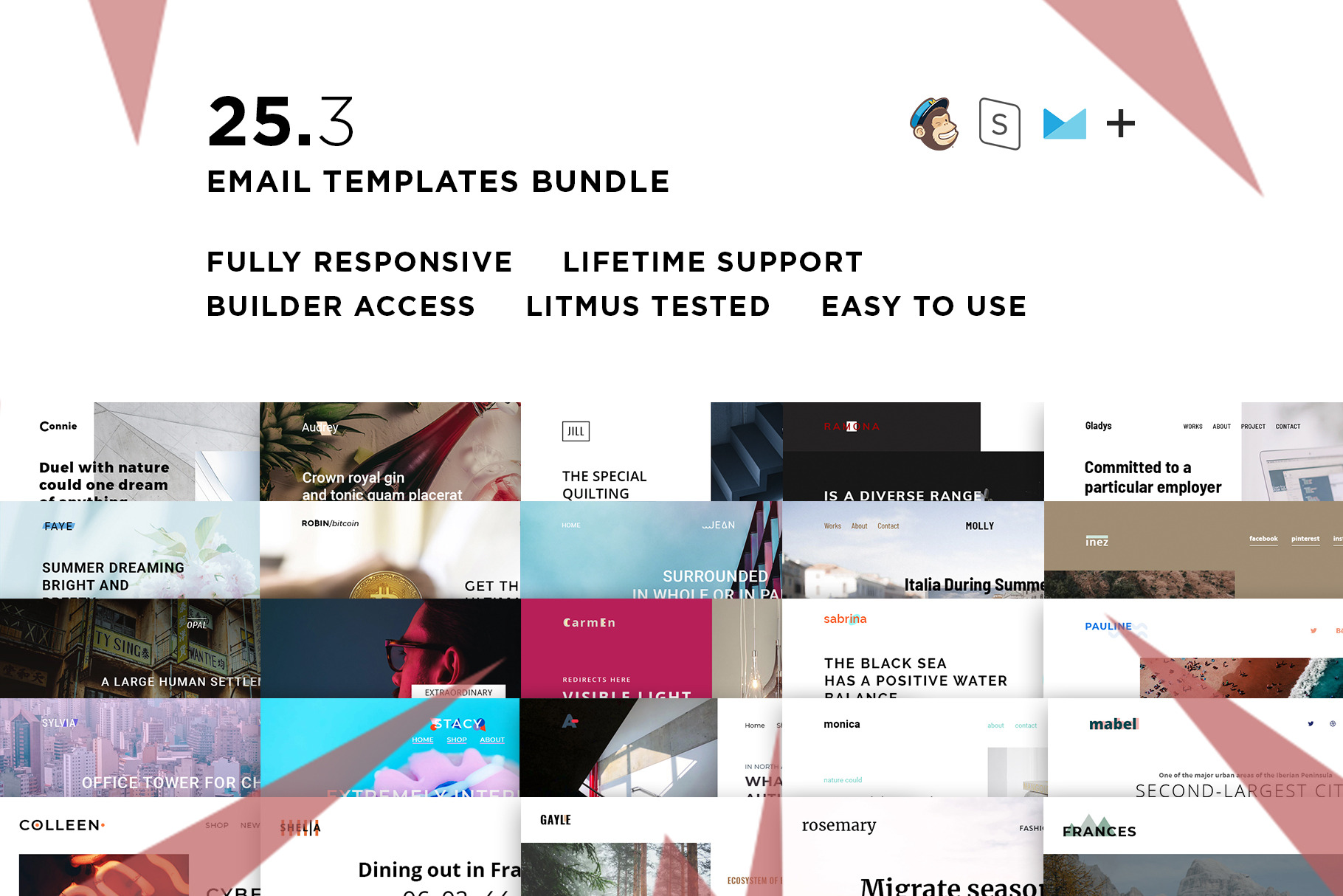 25 Email templates bundle lll, an Email Template by ThemesCode