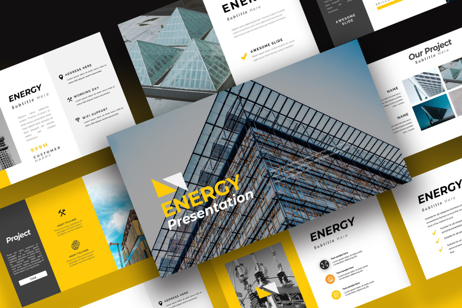 Energy Powerpoint Template, a Presentation Template by Infinity Vector ...