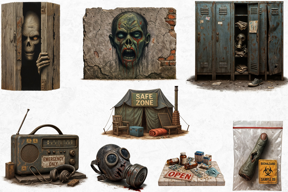 Zombie Apocalypse Clipart PNG