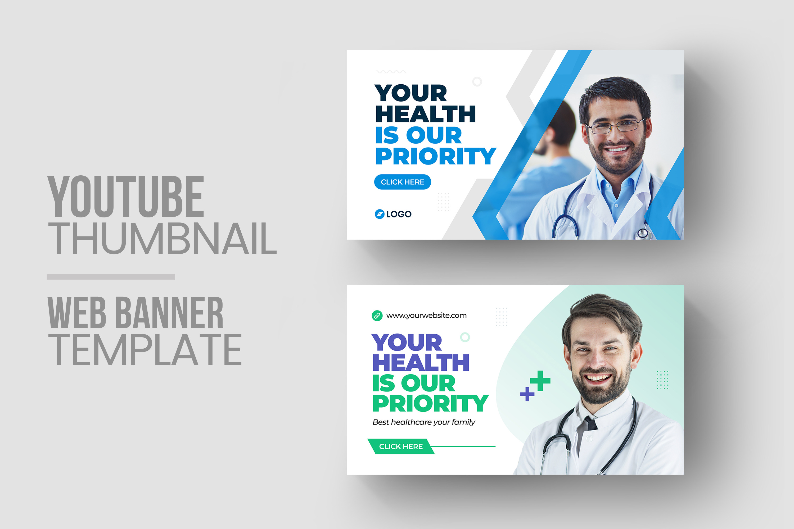 Medical YouTube Thumbnail, a Social Media Template by DesignOriel
