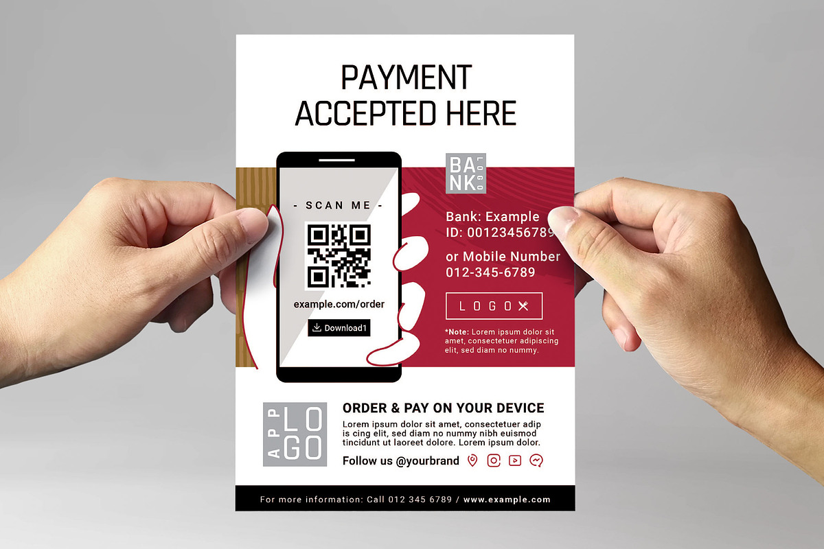 QR Code Flyer Templates Vol.7, a Flyer Template by BrandPacks