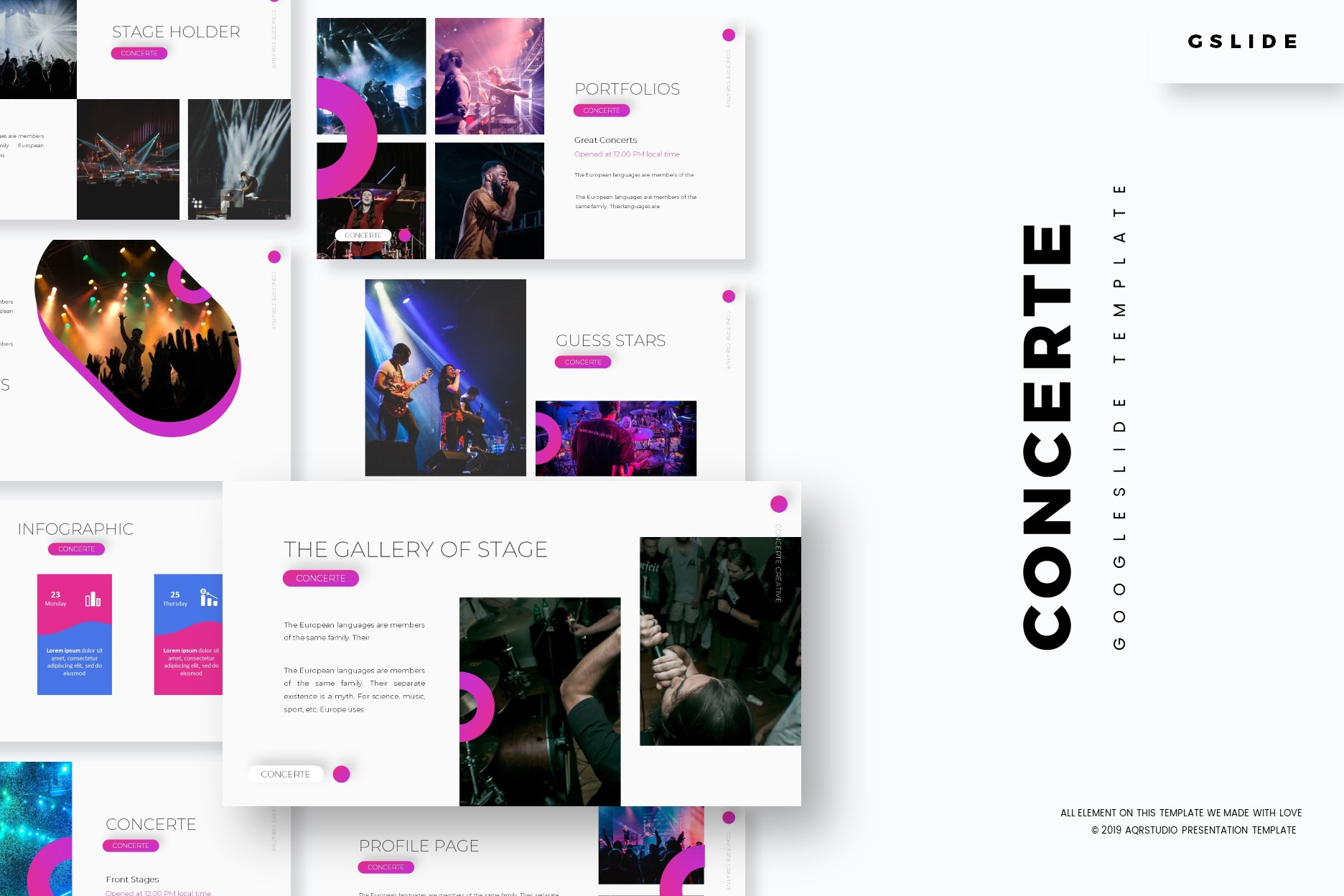 Concerte - Google Slides Template, a Presentation Template by AQR Studio