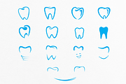 Tooth Shapes For Dental Care Logos, a Shape Add-On by LovePowerDesigns
