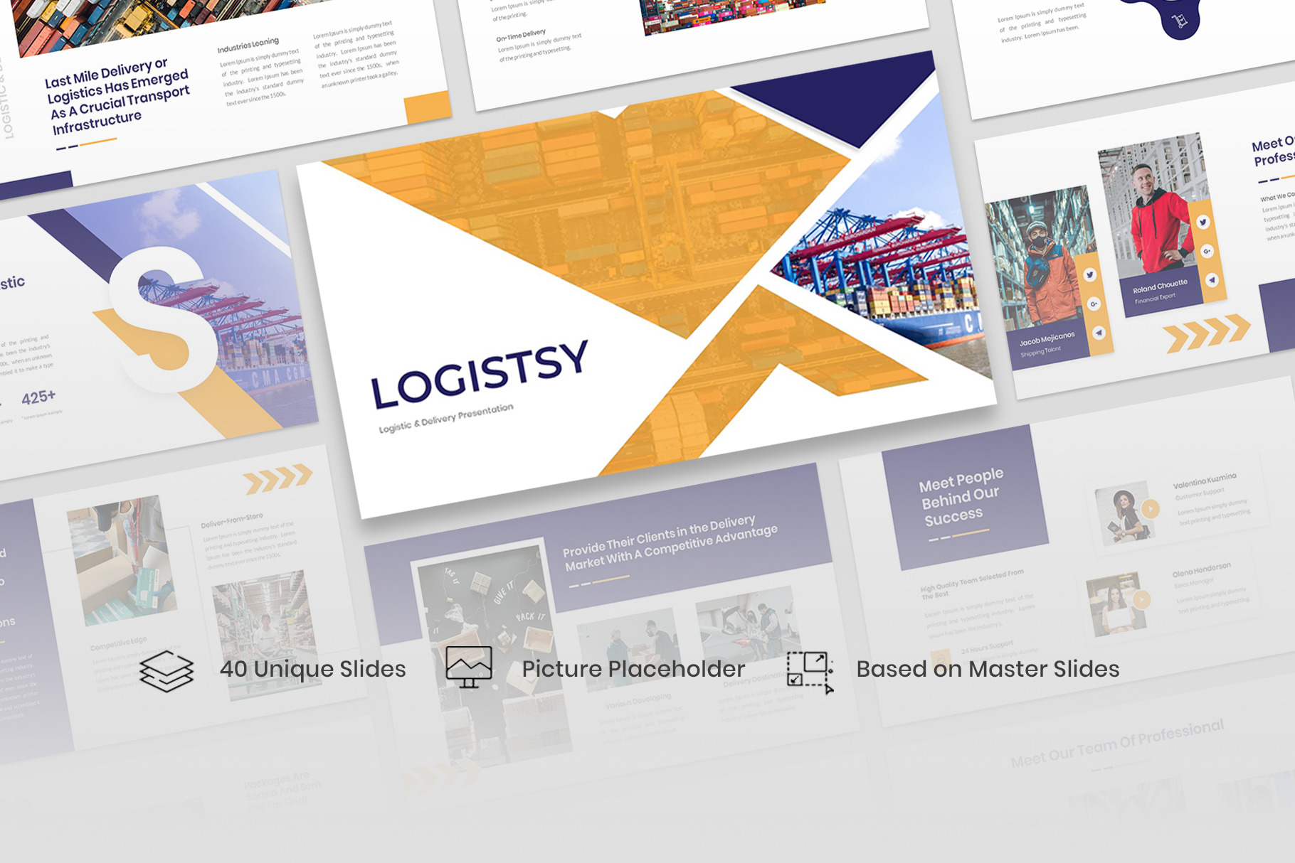 Logistsy Logistic Pptx Template