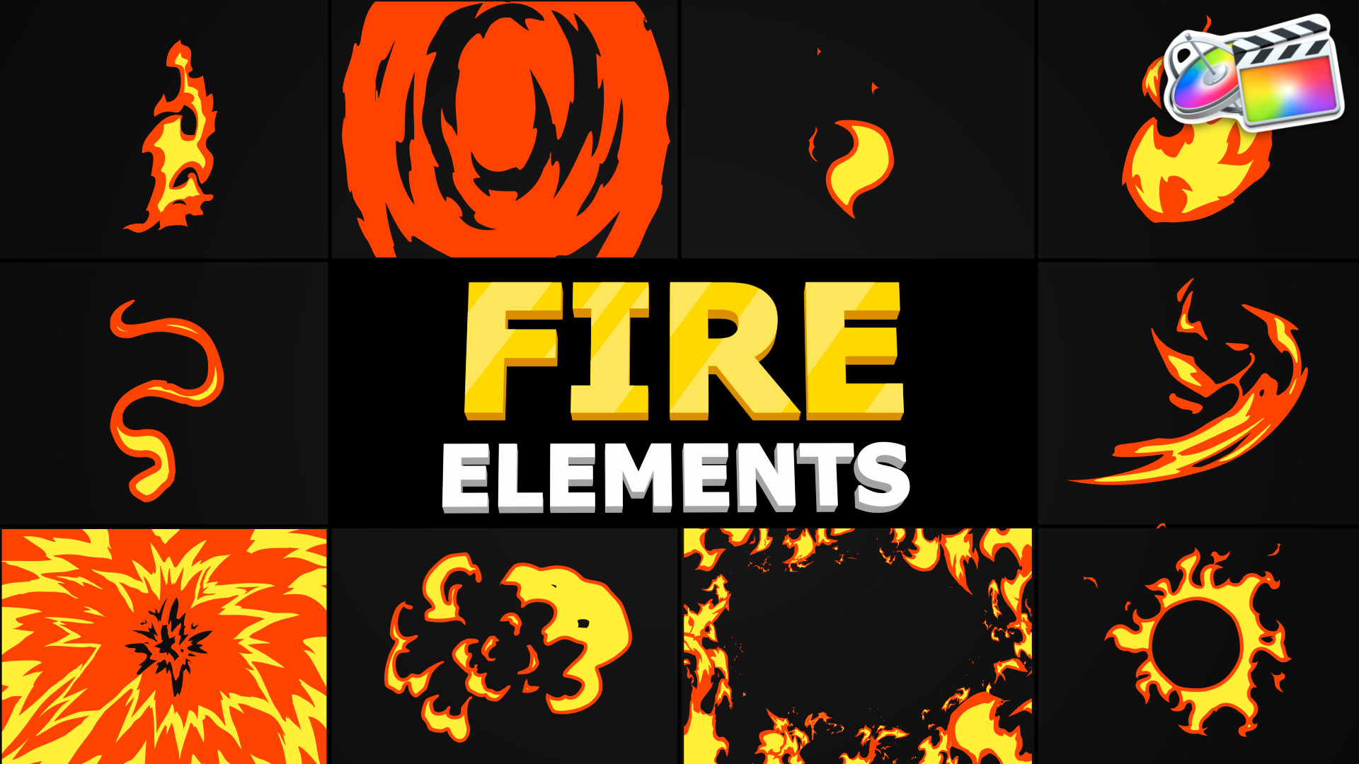 Cartoon Fire Pack | Templates & Themes ~ Creative Market