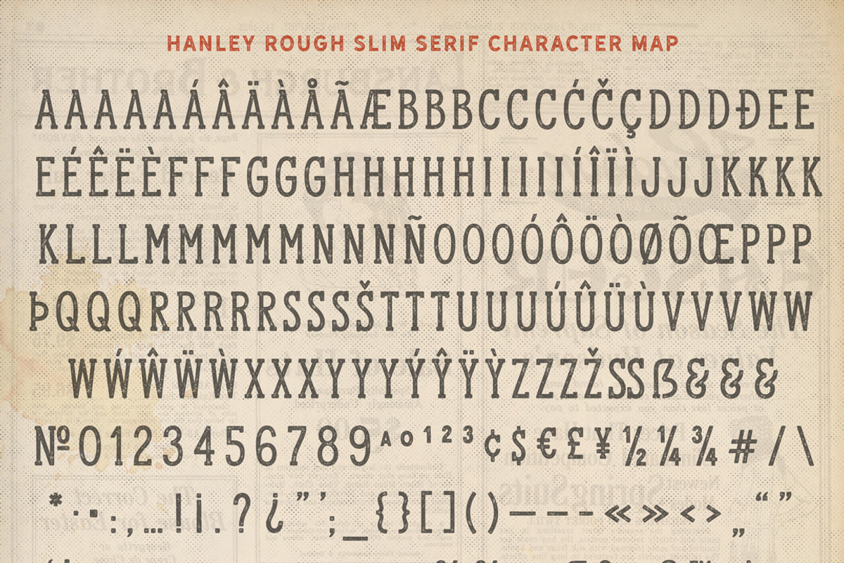 Hanley Rough Font Collection, a Script Font by DISTRICT 62 STUDIO