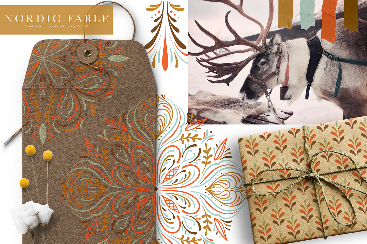 Nordic Fable Scandinavian Folk Art, an Animal Illustration by Eclectic ...