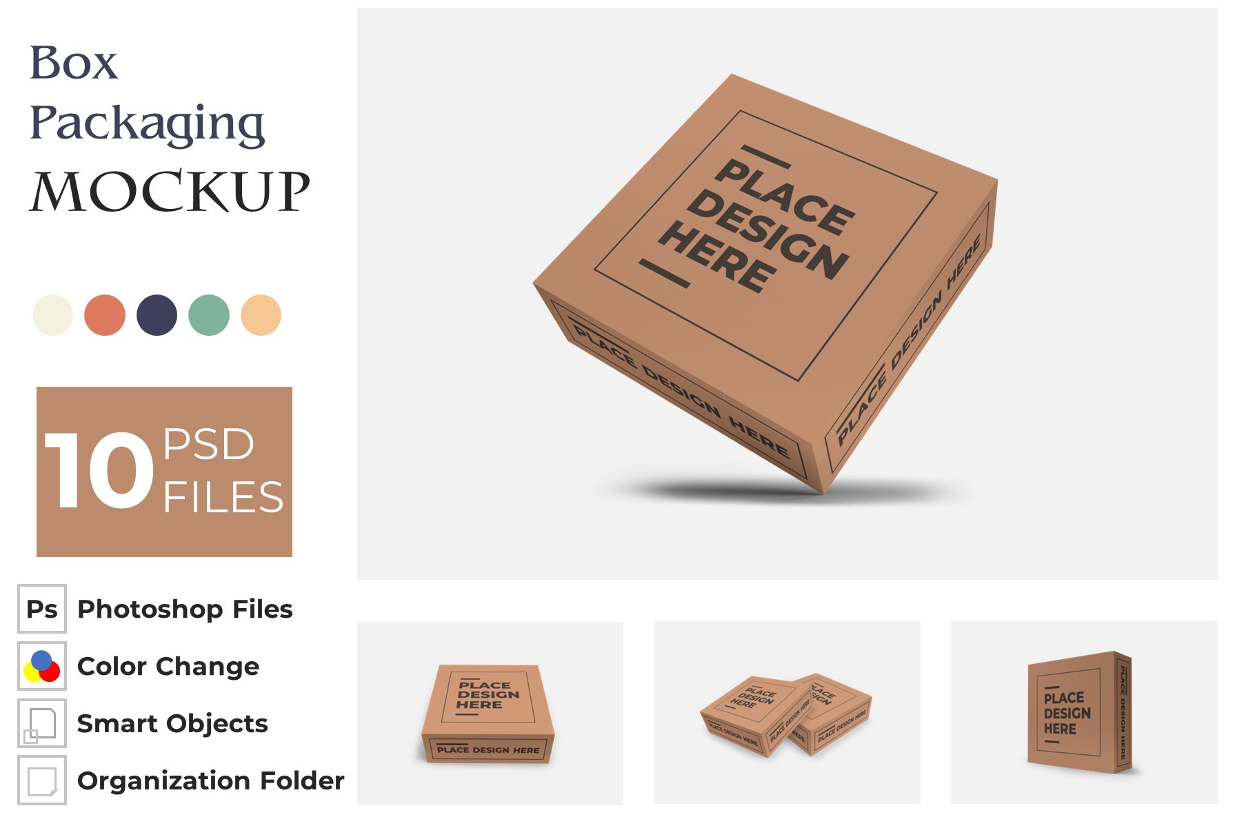 Box Packaging Mockup, a Packaging Mockup by DigitAuras
