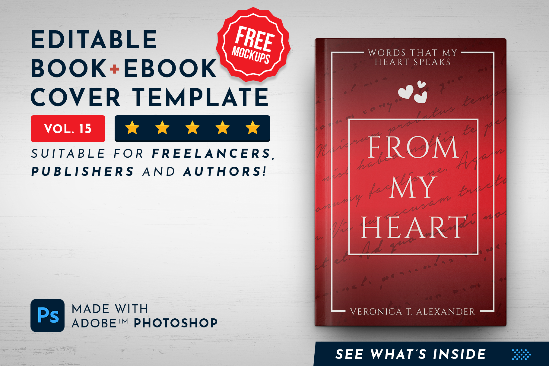 Editable Book Cover Template